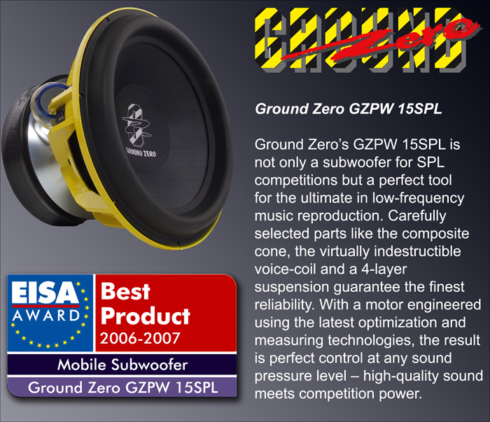 Bilstereo :: Competition - High SPL :: Ground Zero GZPW 15 SPL 10.000W ...